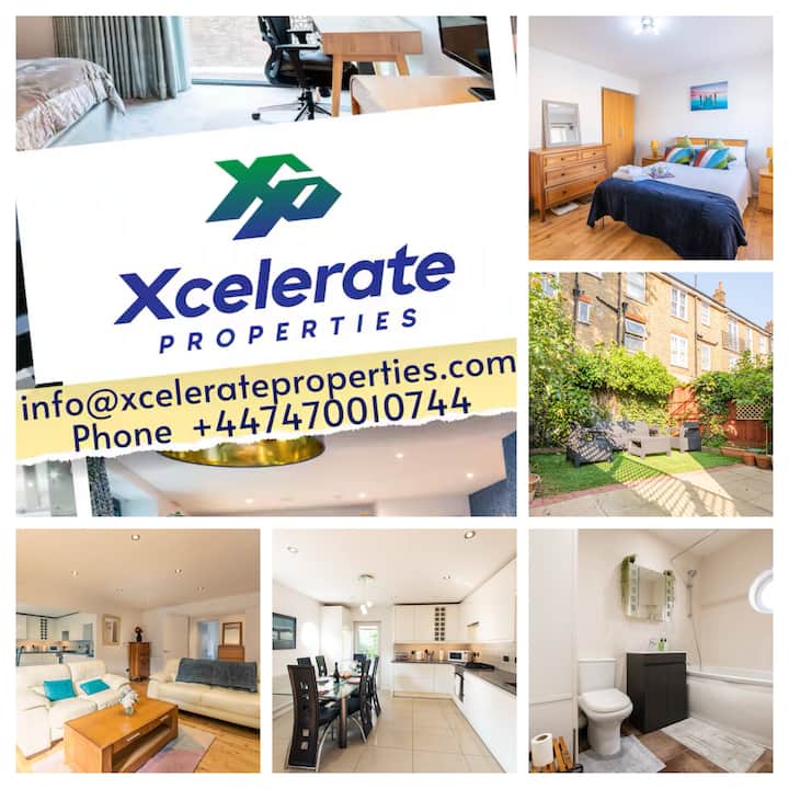 Spacious 2 Bed Flat With Secured Parking & Garden - London