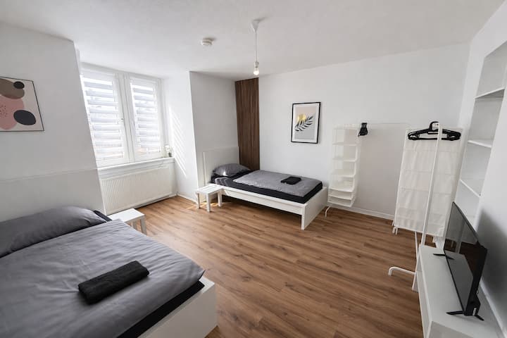 Frankfurtmesse7min-3zimmerküchebadparkplatz 6bett - Eschborn