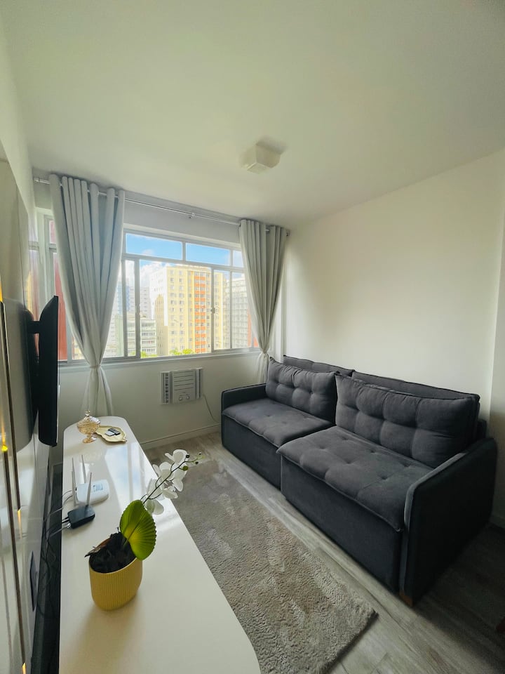 Apartamento Sofisticado, Praça - Beira Mar - São Vicente