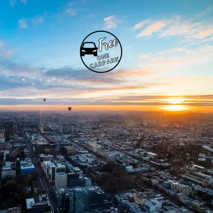 63th 180degree Melbcbd. 2br 6pax. Freepark - Melbourne
