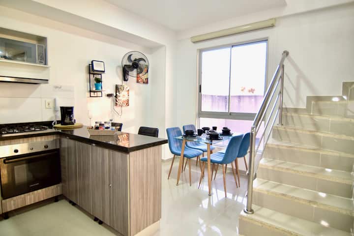 2br /Duplex With Views, Gym, Parking, Wifi Y Más - Barranquilla
