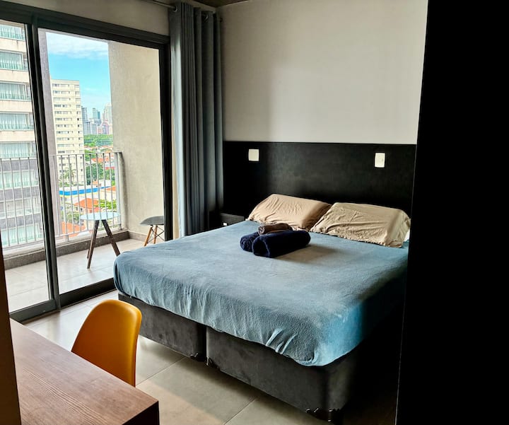 Studio De Luxo C/ Piscina, Academia E Garagem (91) - São Paulo