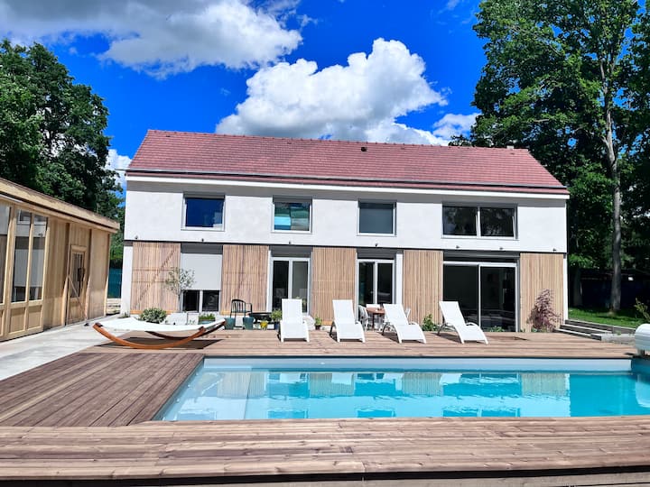 Maison De Campagne Avec Piscine - Houdan