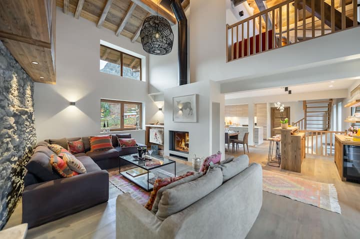 Chalet De Luxe Avec Terrasse, Bar & Cheminée - Saint-Martin-de-Belleville