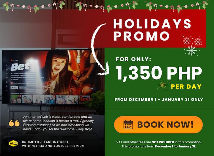 1br Unit W/ Balcony In Taytay. Free Wifi & Netflix - Angono