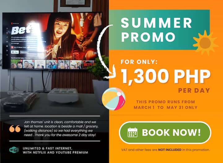 1br Unit W/ Balcony In Taytay. Free Wifi & Netflix - Antipolo