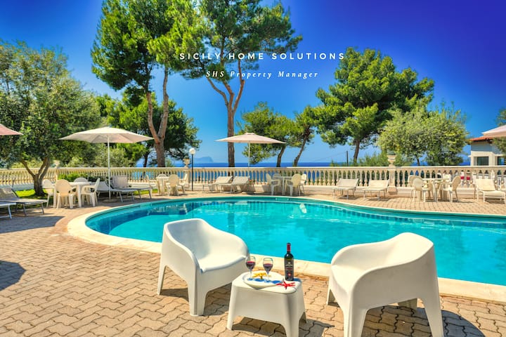 Casa Biancaneve Romantico Vista Mare E Piscina - Trappeto