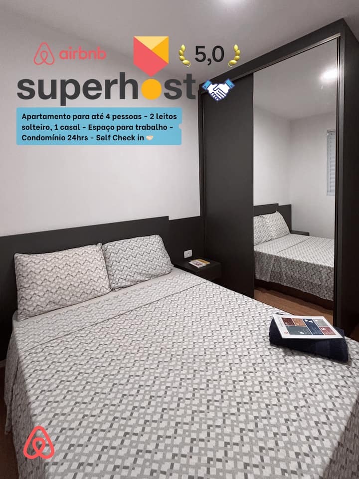 Apartament For 4 - Fully Equipped, Safe And Quiet - Londrina