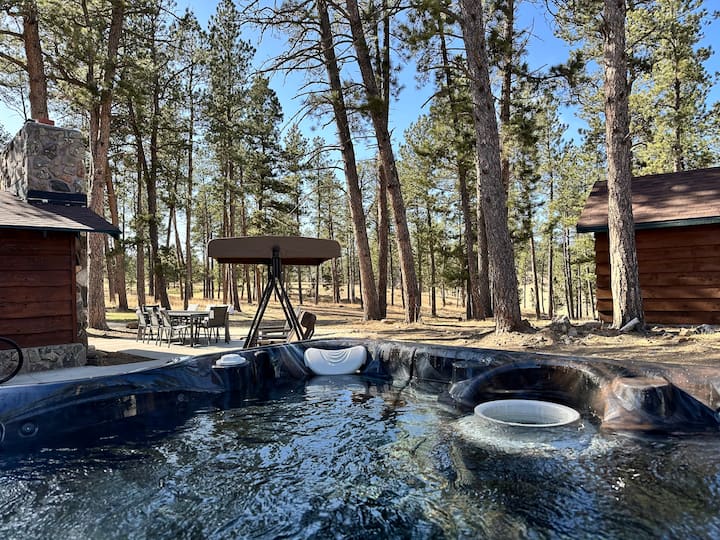 Newly Updated! Pine Lodge: Cabin + Bunkhouse - Keystone, SD