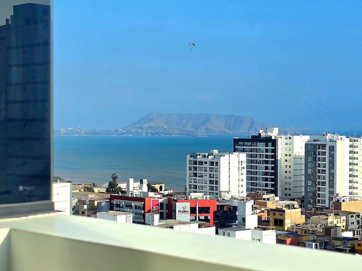 Vista Al Mar + Piscina + Cochera | Depa Boutique - Pérou