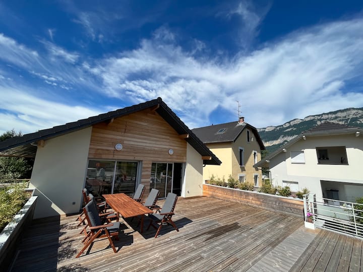 Terrasse 70m Roof Top, Lac 2km, T4 - Le Bourget-du-Lac