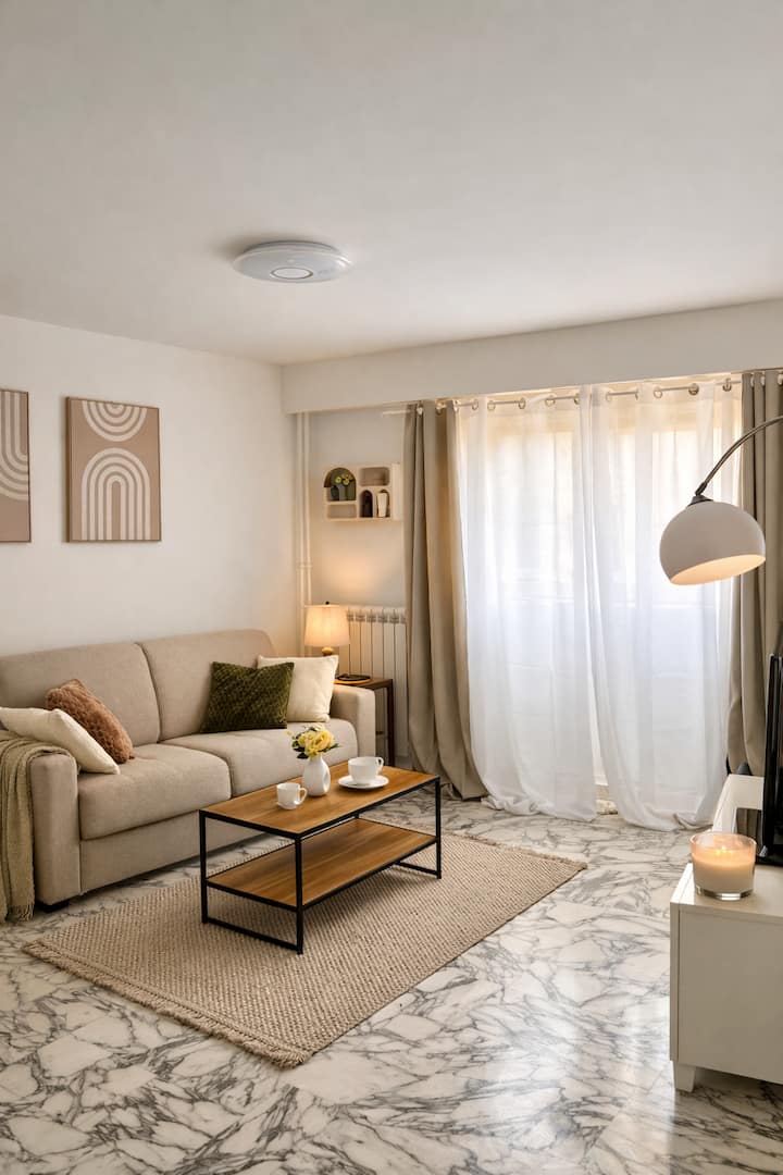 Studio Lumineux • 5 Min Plage • 2 Pers • Calme - Nice