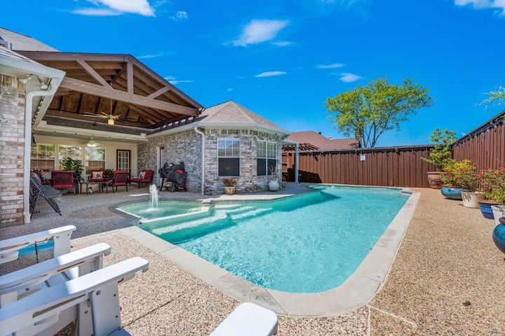 Ultimate Escape! Large Pool Spa! Pingpong Ps5 | Ev - Allen, TX