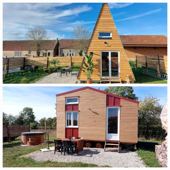 Maison En A Et Cabane Avec Bain - Arnay-le-Duc
