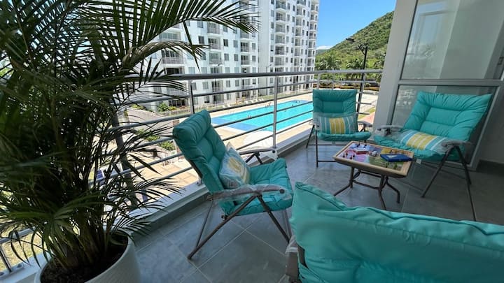 Apartamento De Lujo Con Vista A Piscina Y Montaña - Girardot