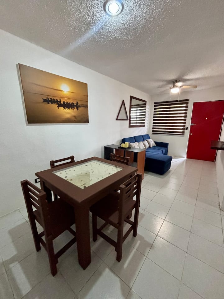 Apto Cómodo En Cancún Planta Baja, Buena Ubicación - Cancún