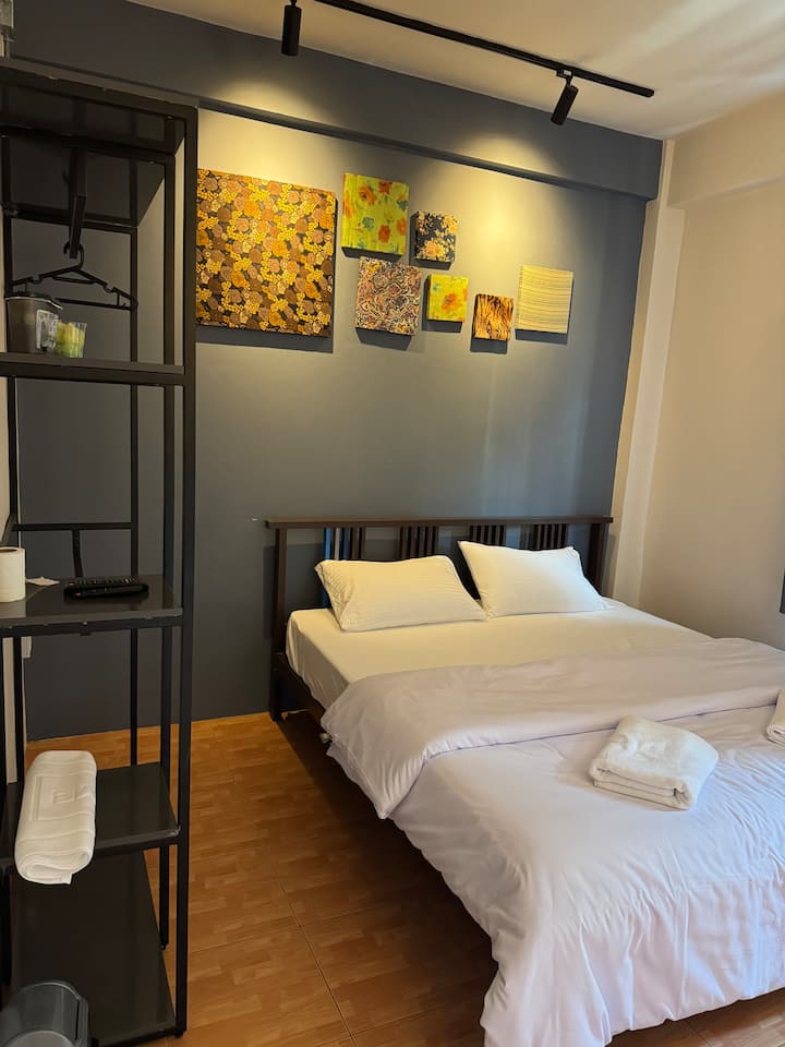 Old Quarter Loft Stay Walk To Mrt Twin /Queen Bed - バンコク