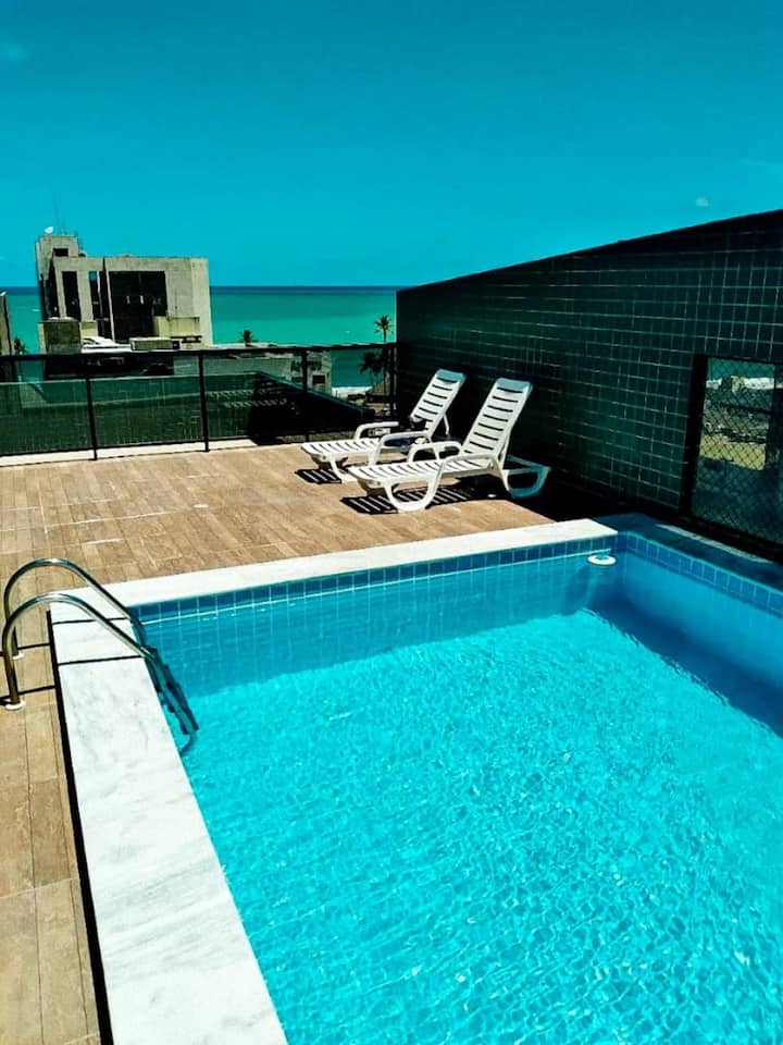 Apt Na Jatiúca Com Piscina Vista Mar - Maceió