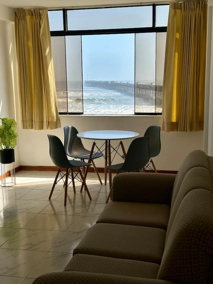 Frente Al Mar De Pimentel • Dpto. Familiar• 4 Dorm - Pimentel