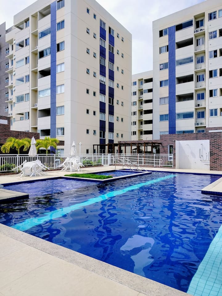 Apto 2 Quartos C/ar, Perto Mar, Piscina E Varanda - Aracaju