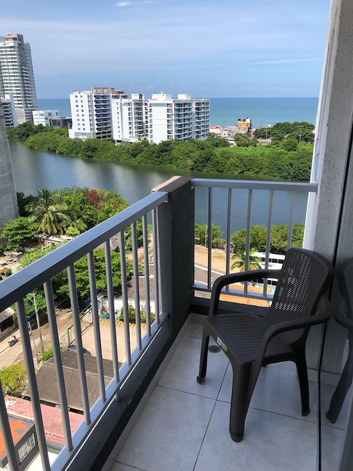 Acogedor Apto Con Hermosa Vista - Cartagena