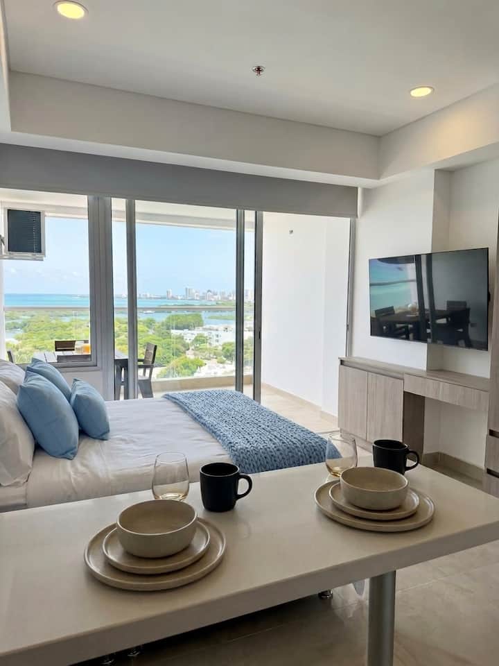 Apt Airy+amazing View+pool+ac At Cartagena - Cartagena das Índias