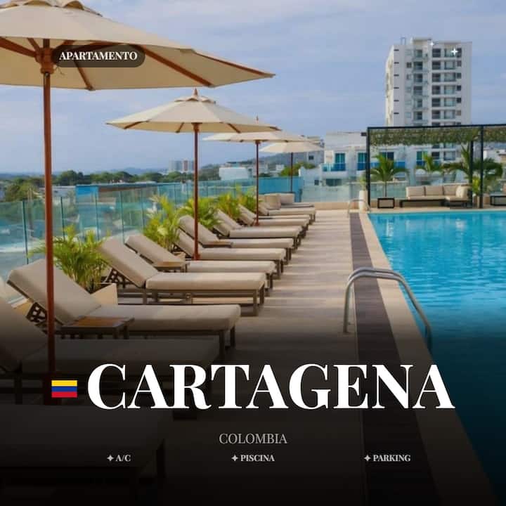New Apt+wifi+laundry+pool+ac+parking@cartagena - Cartagena