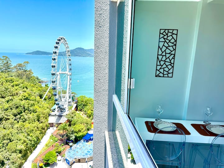 Flat - Vista Mar, Roda Gigante E Estrada Rainha - Balneario Camboriú