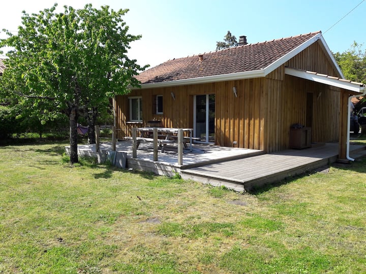 Maison Bois Avec Grande Terrasse - Carcans