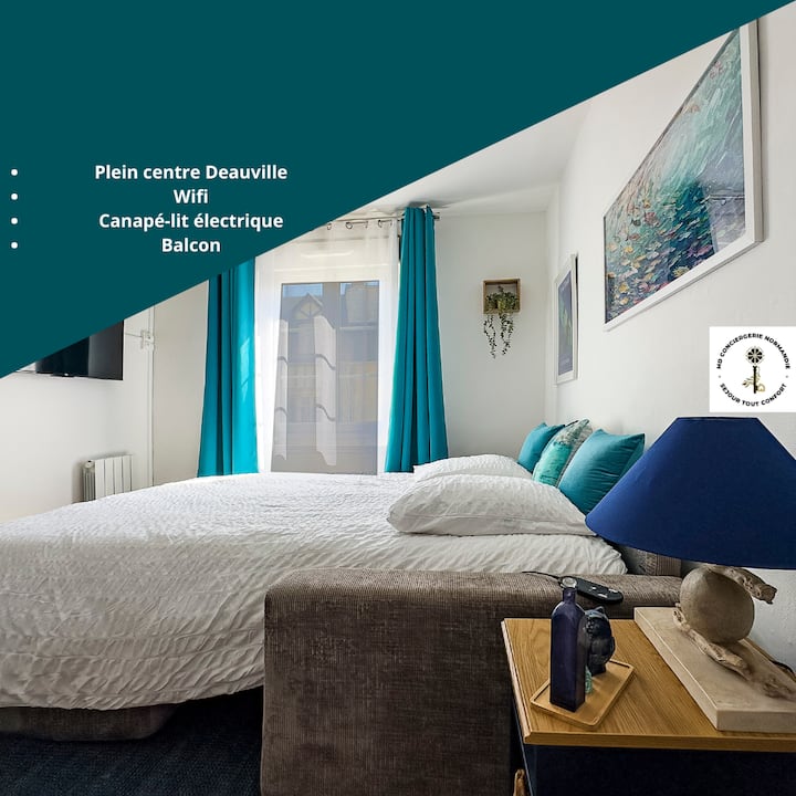 Studio Cosy+balcon-gare Et Casino à 10 Min à Pied - Deauville