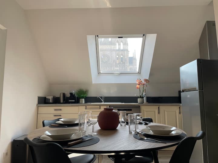 Vue Cathédrale – ÉLégance & Lumière à Amiens - Amiens