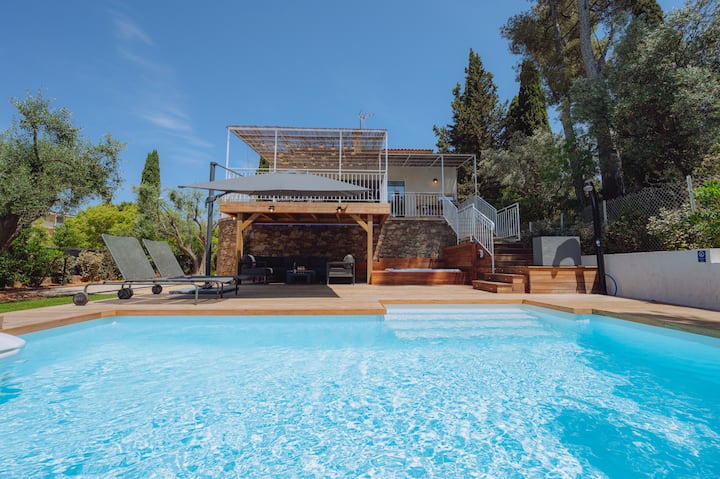 Villa L'ensoleillade Piscine Jacuzzi Salle Sport - La Seyne-sur-Mer