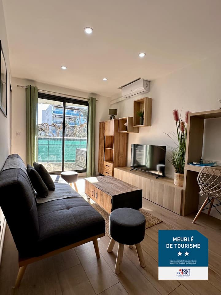 Appartement Zephyr -  à 1 Minute De La Mer - Cagnes-sur-Mer