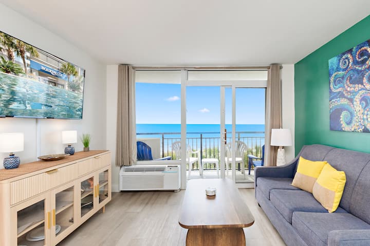 Oceanfront 2 Br/3 Bath, 3 Balconies Near Boardwalk - 머틀 비치