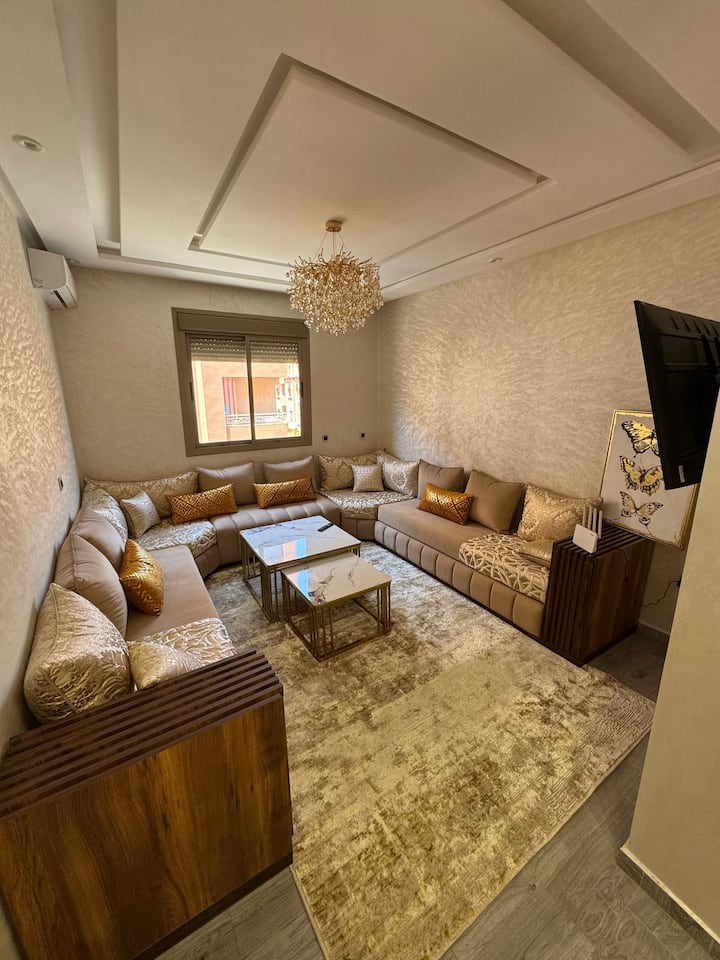 Appart Neuf Proche Gueliz - Familial - Fibre &Clim - Maroc