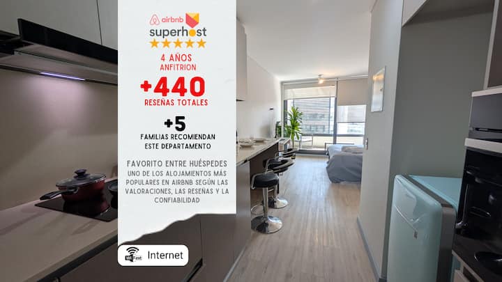 Las Condes / Estudio Wifi / Parking / Metro - Vitacura