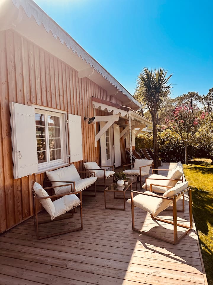 Sur Lelac ,Maison Cocoon Idéale Pour Famille &Amis - Sanguinet