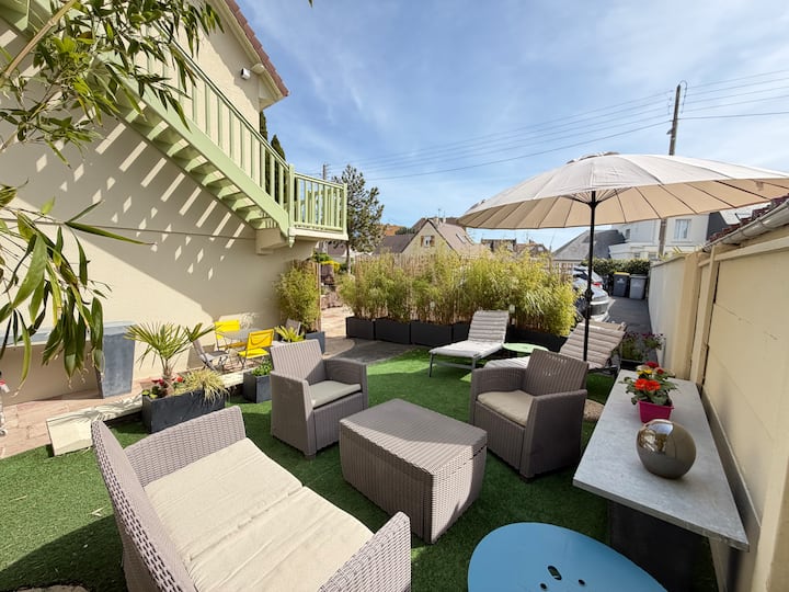 Escapade Détente : Wifi, Confort & Terrasse Privée - Plage de Ouistreham