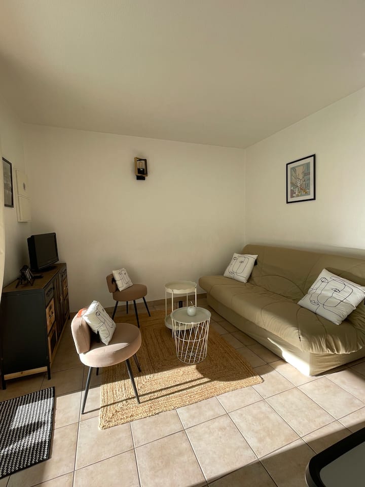 T2 Cabine Jardin Piscine - Agde