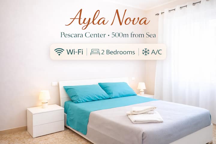[Pescara Centro] • 2 Camere • 500m Mare • A/c Free - Pescara