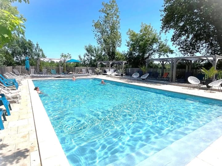 Zecamping 4* Mobil Home 48m² Piscine - Coulon