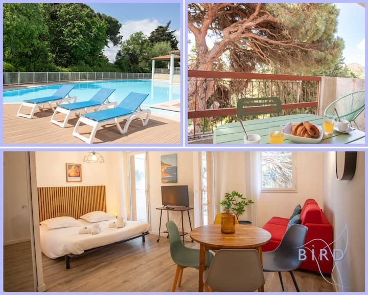 Joli Studio Avec Vue Sur Le Golf Proche Mer - Mandelieu-la-Napoule