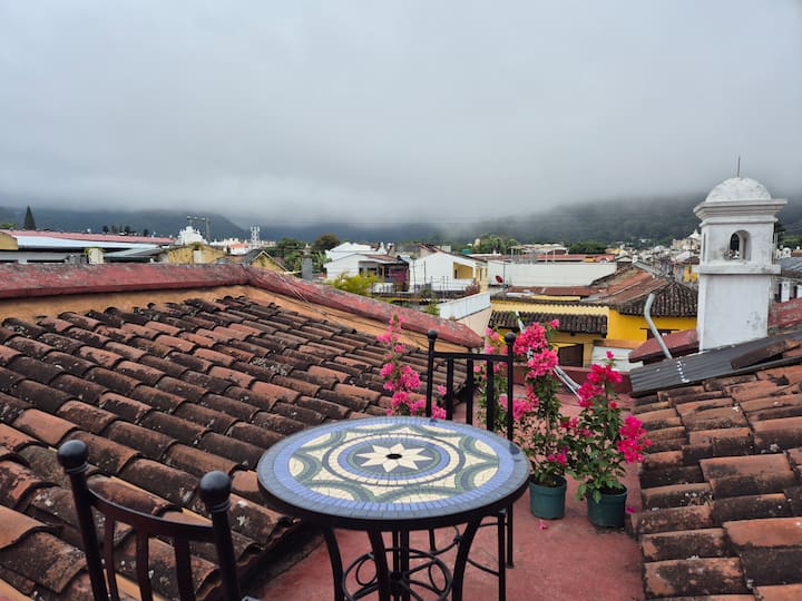 King Suite With Private Terrace & Volcano Views - Guatemala
