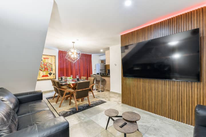 ¡Penthouse In La Purísima! 8 Guests 3br|3br - Monterrey