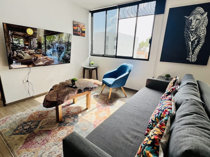 En Centro Histórico/ Diseño Safari/cocina Equipada - Puebla