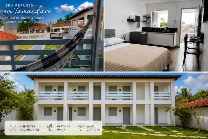Rc Flat 8, Carneiros-tamandaré, 100m Mar, 1o Andar - Praia dos Carneiros