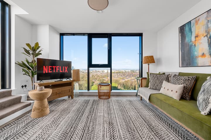 Rooftop Flat Stunning City View By City Superhost - Manchester