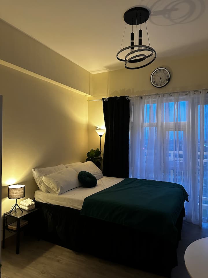 Studio W/ Balcony + Pool View | Near Malls - Milan - Quezon City