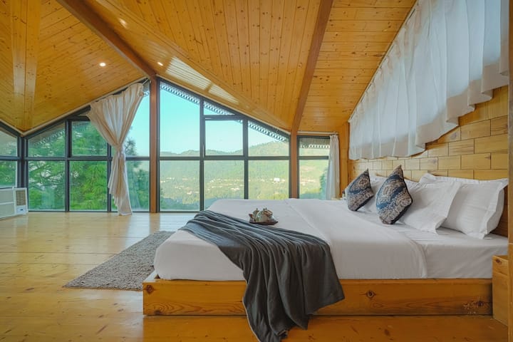 Duplex Wooden Room By Aerostays - ソラン