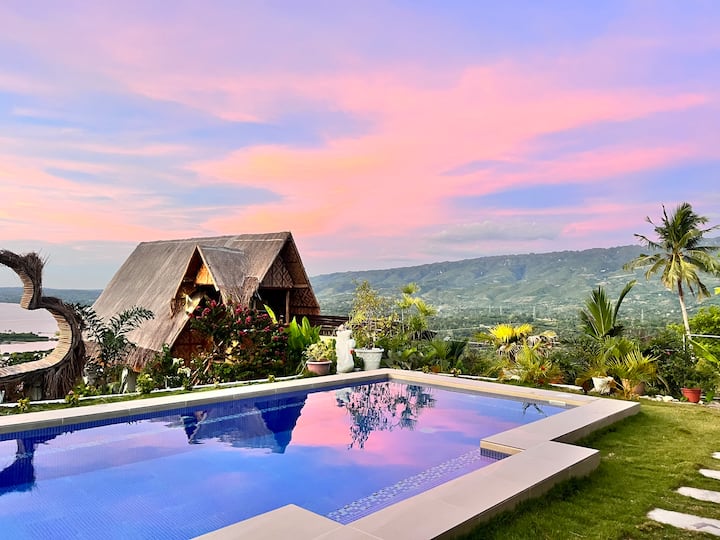 Sondela Cabin Lambug 2br Villa Pool + Mountainview - Badian